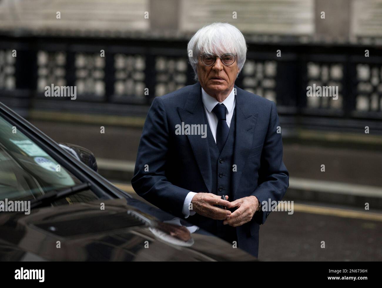 President and CEO of Formula One Management Bernie Ecclestone arrives for his case at the High ...