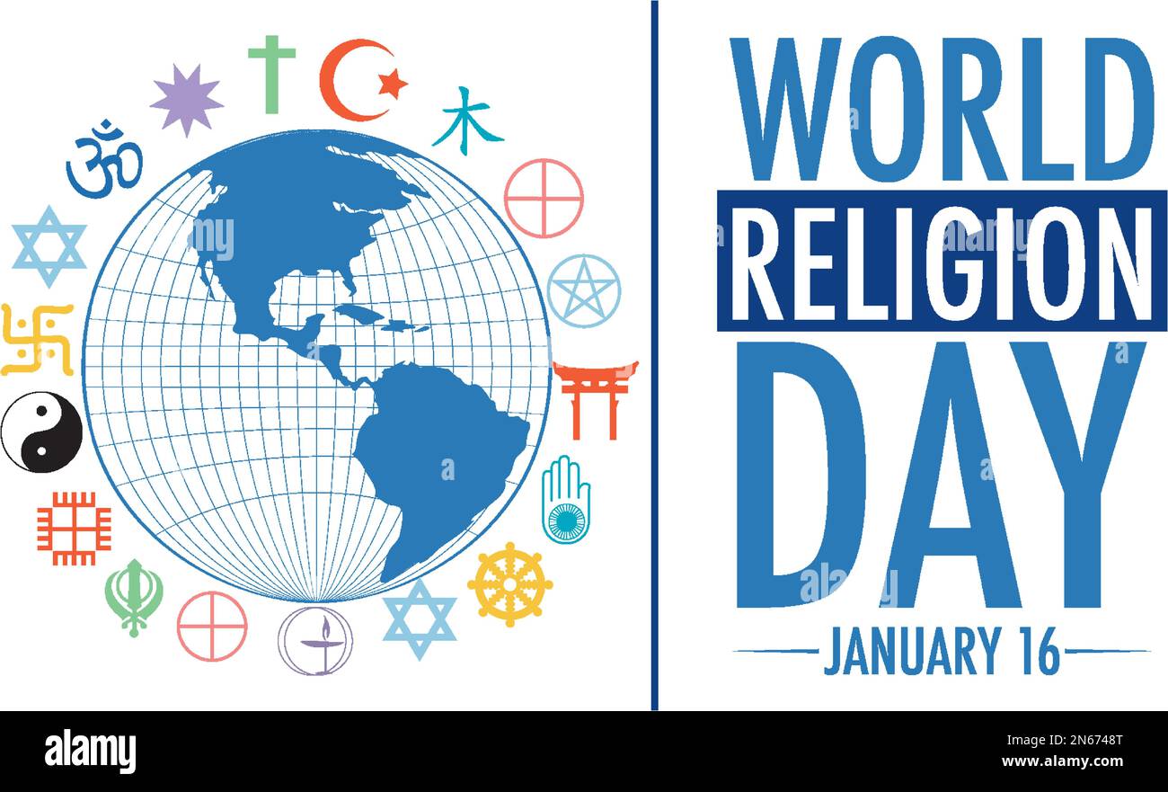 World Religion Day Banner Design illustration Stock Vector Image & Art ...