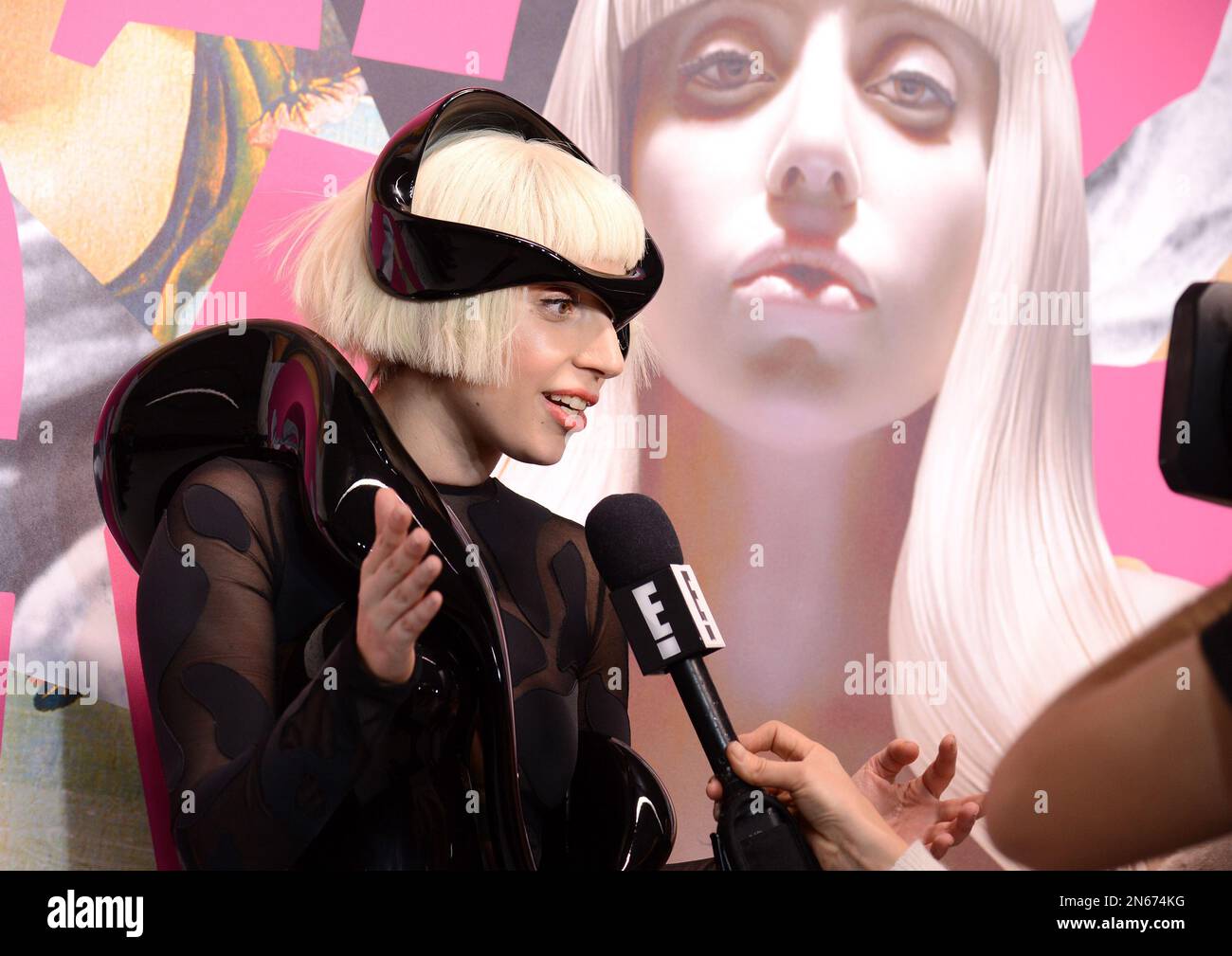 Singer Lady Gaga attends her ARTPOP album release and artRave event the ...