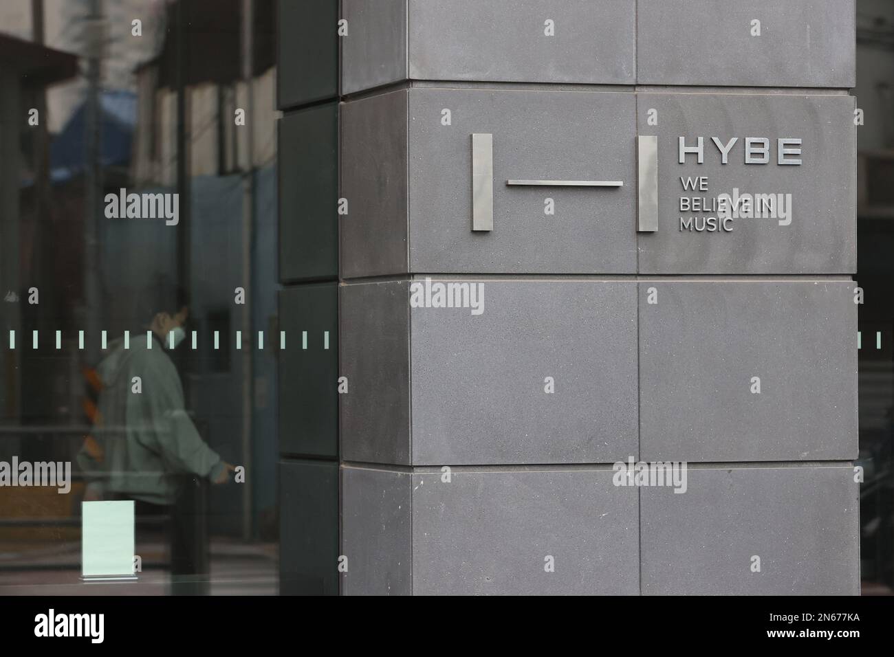 10th Feb, 2023. Hybe to acquire SM Entertainment This photo shows the ...