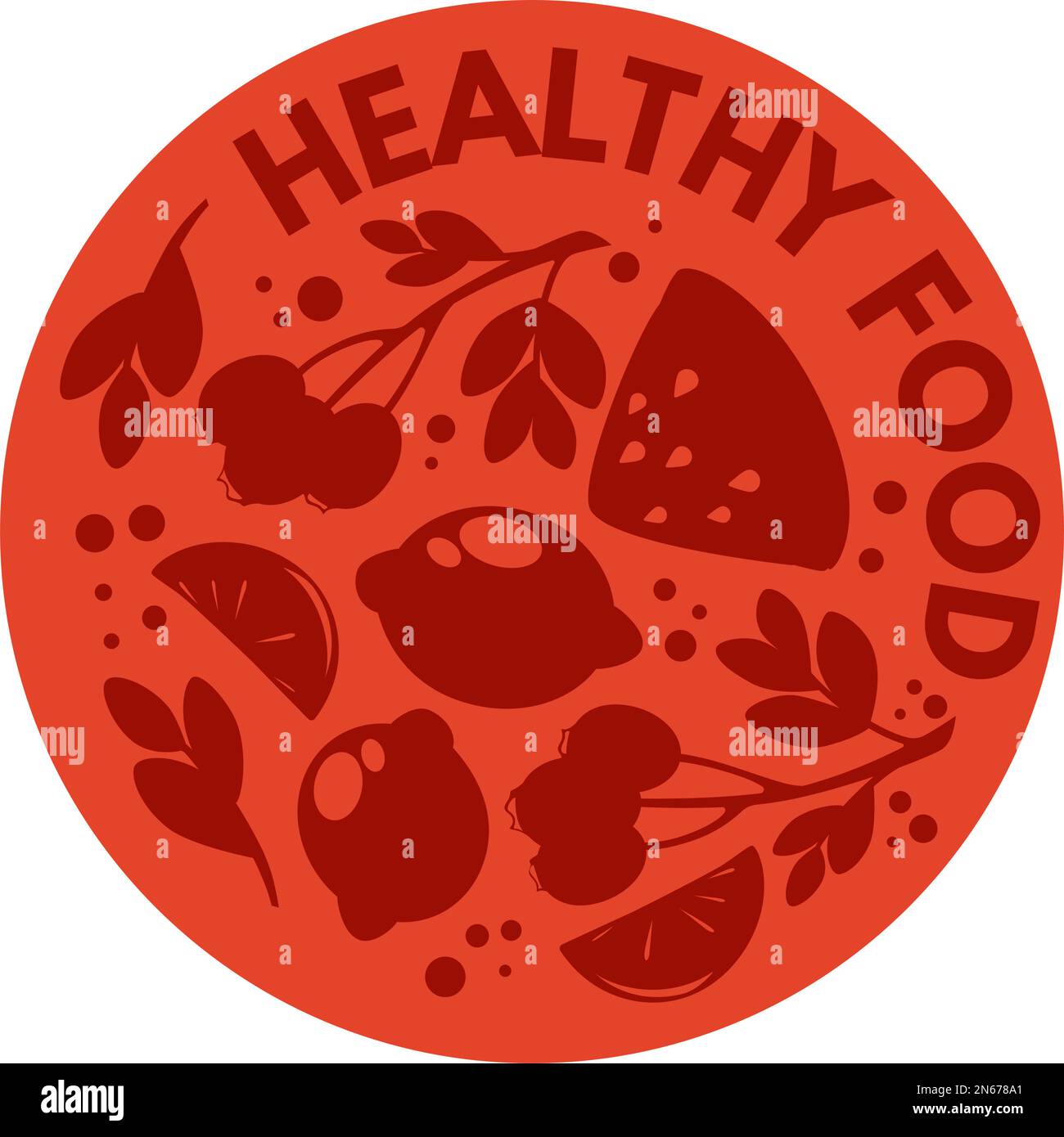 Healthy food, label for product package vector Stock Vector Image & Art ...