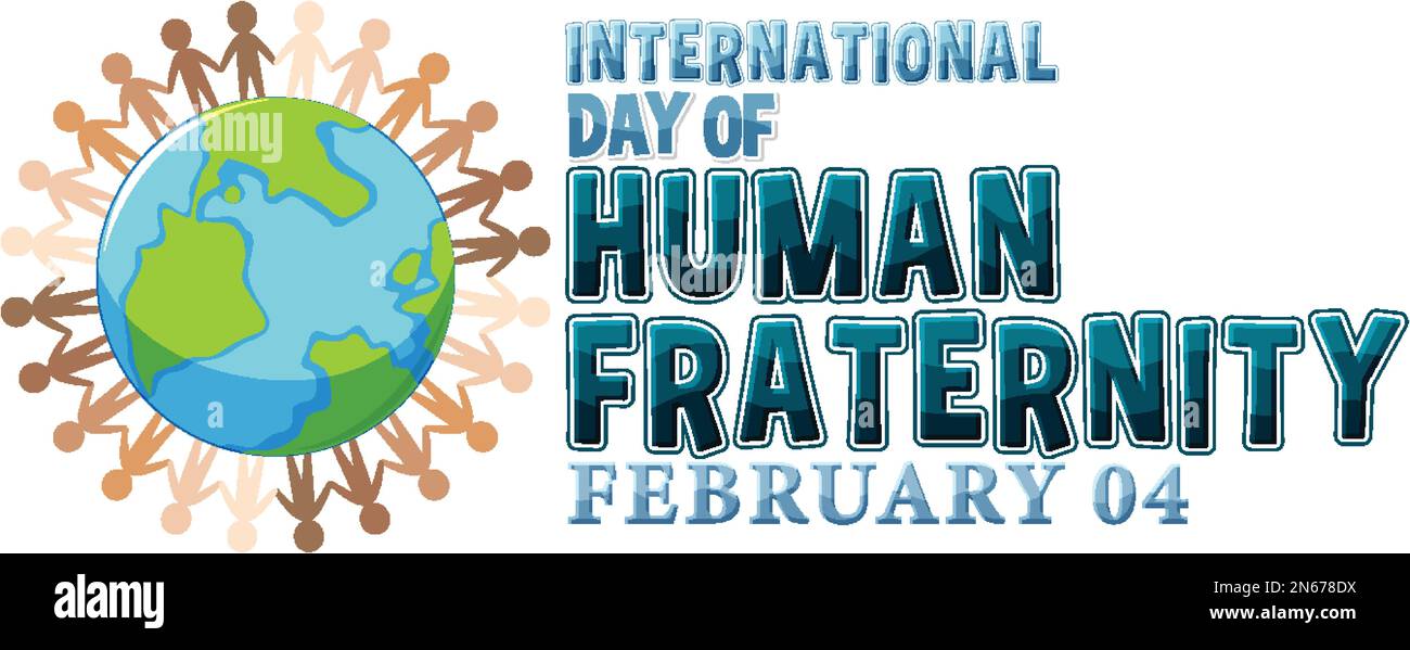 International day of human fraternity illustration Stock Vector Image ...