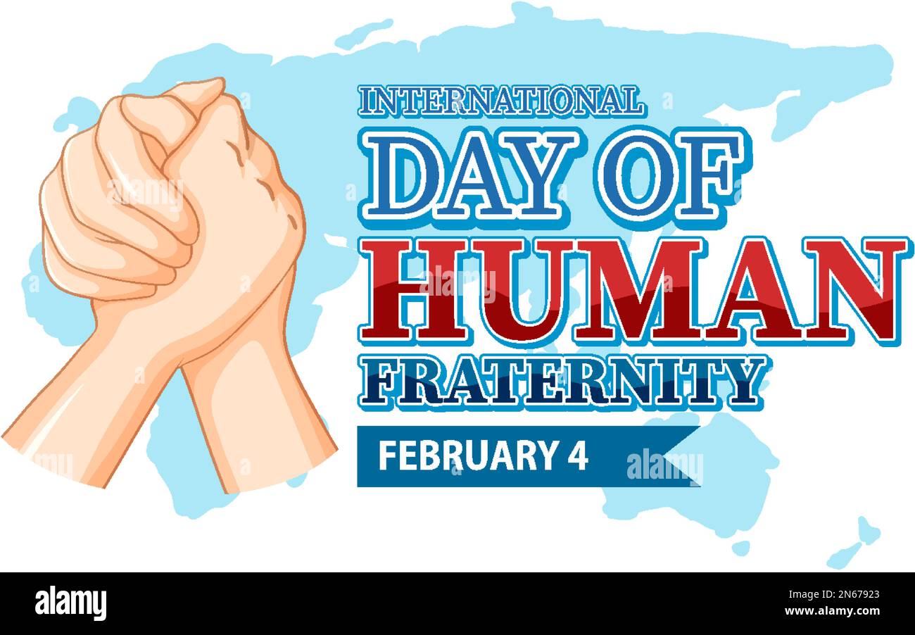 International day of human fraternity illustration Stock Vector Image ...