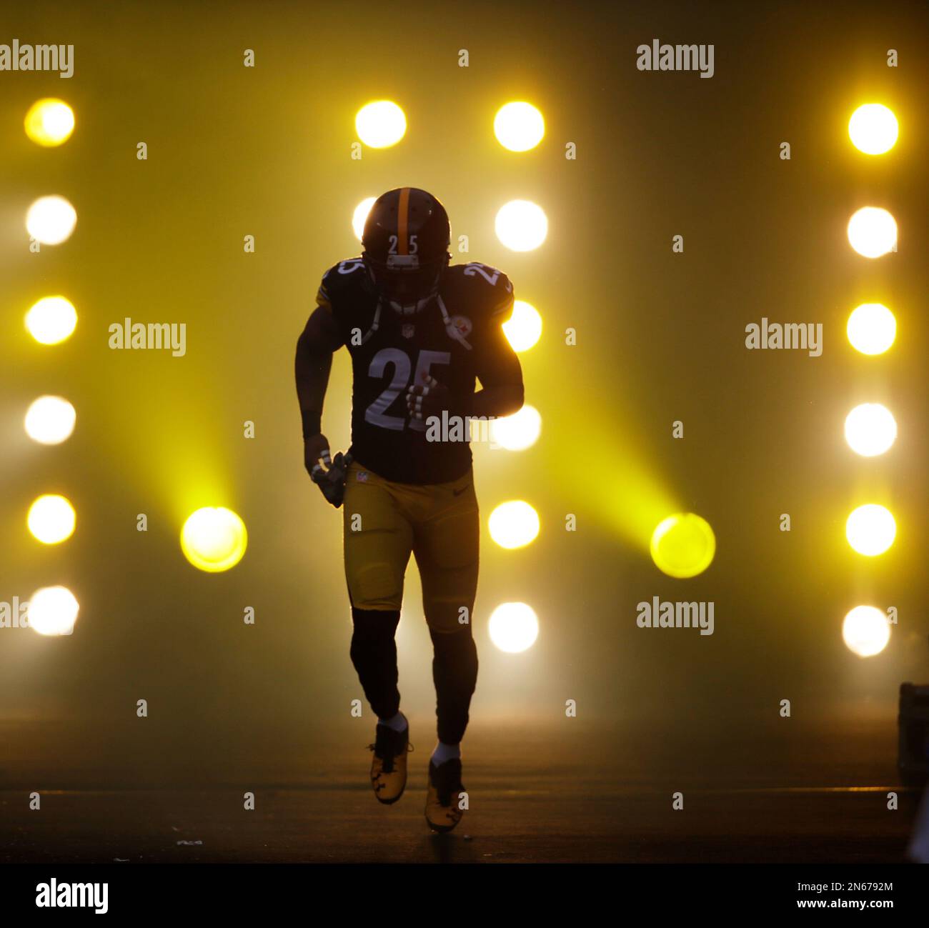 Pittsburgh Steelers' Ryan Clark runs onto the field before an NFL ...