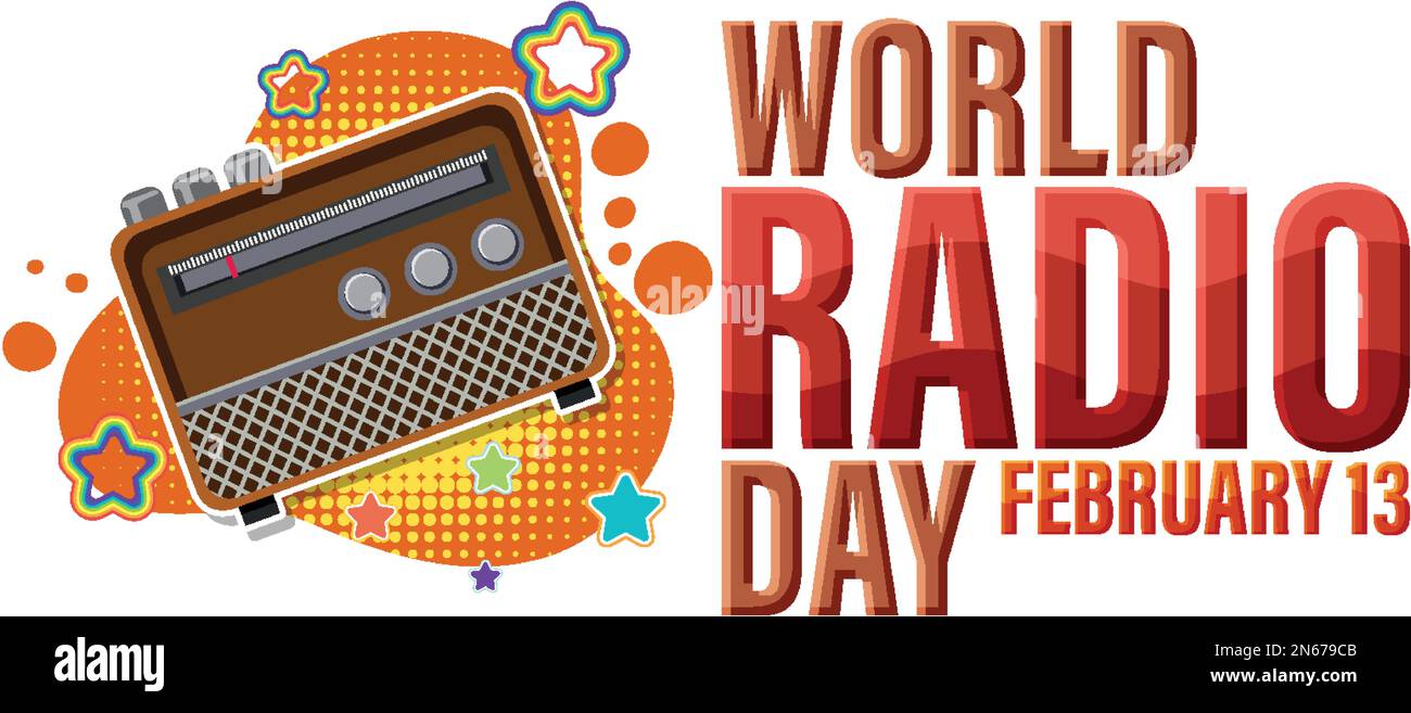 World Radio Day Banner illustration Stock Vector Image & Art - Alamy