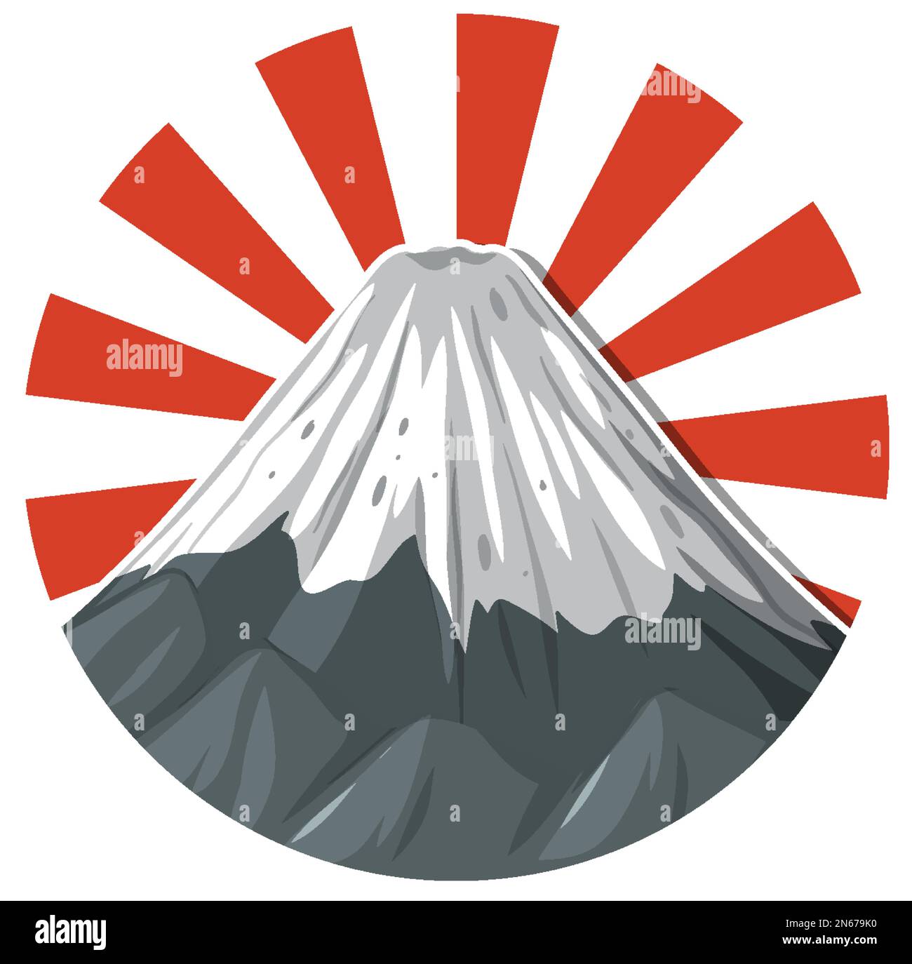 Japanese landscape clip art Cut Out Stock Images & Pictures - Alamy