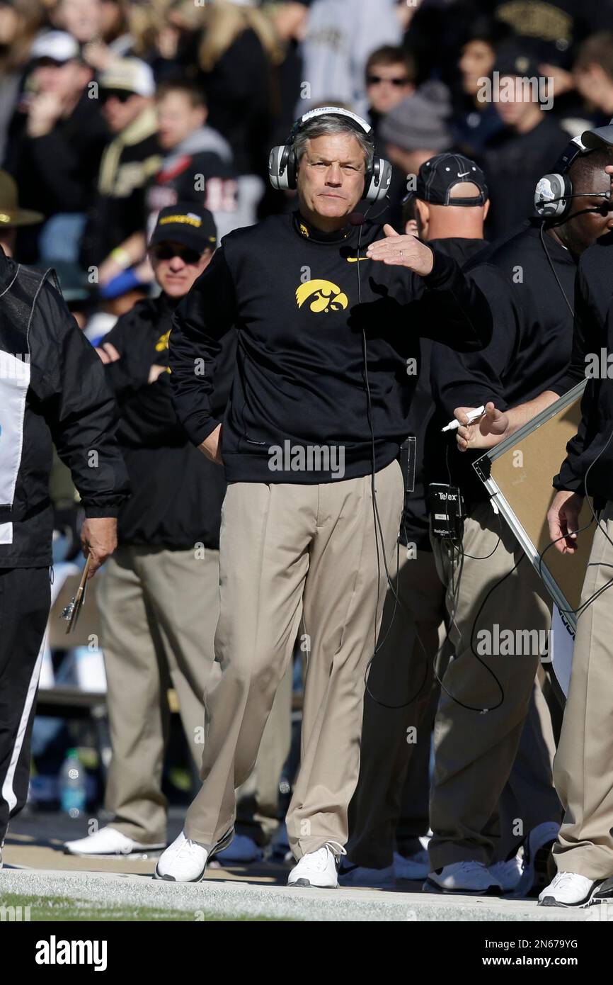 Iowa head coach Kirk Ferentz during the first half of an NCAA college ...