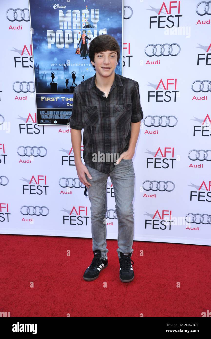 Jake Short arrives at the "Mary Poppins" 50th anniversary commemoration screening at the TCL ...