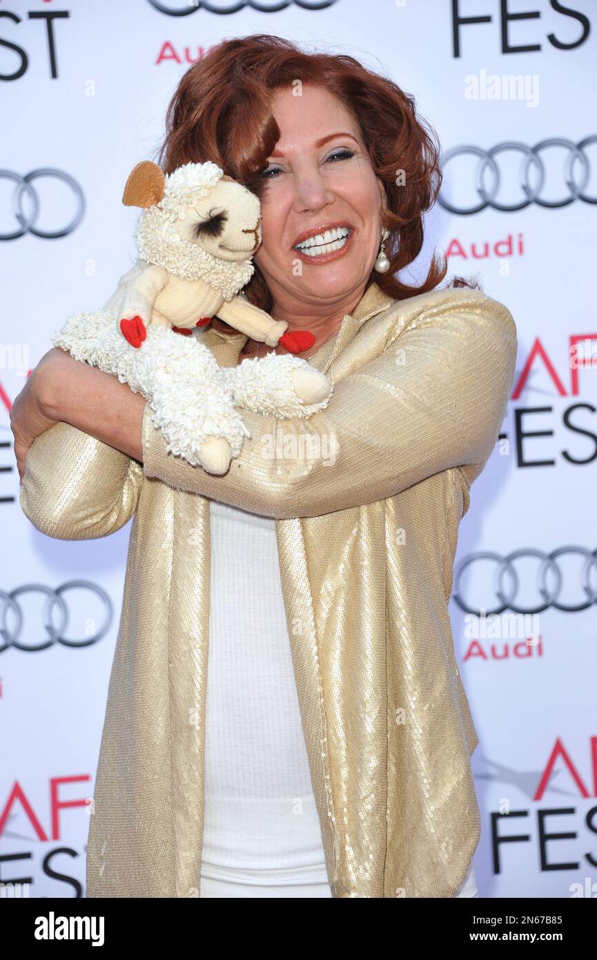 Mallory Lewis, and Lamb Chop arrive at the "Mary Poppins" 50th ...