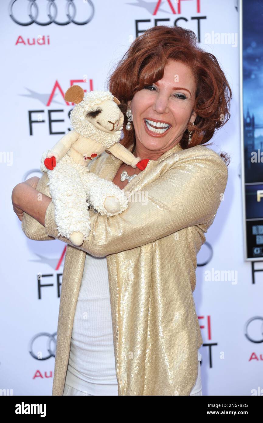 Mallory Lewis, and Lamb Chop arrive at the "Mary Poppins" 50th ...