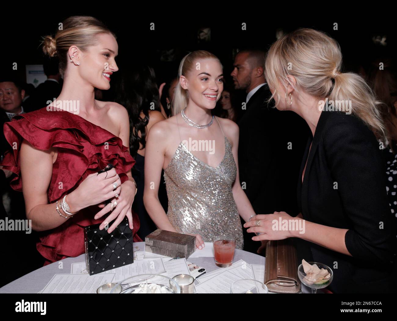 From left, Rosie Huntington Whiteley, Jamie King, and Malin Akerman ...