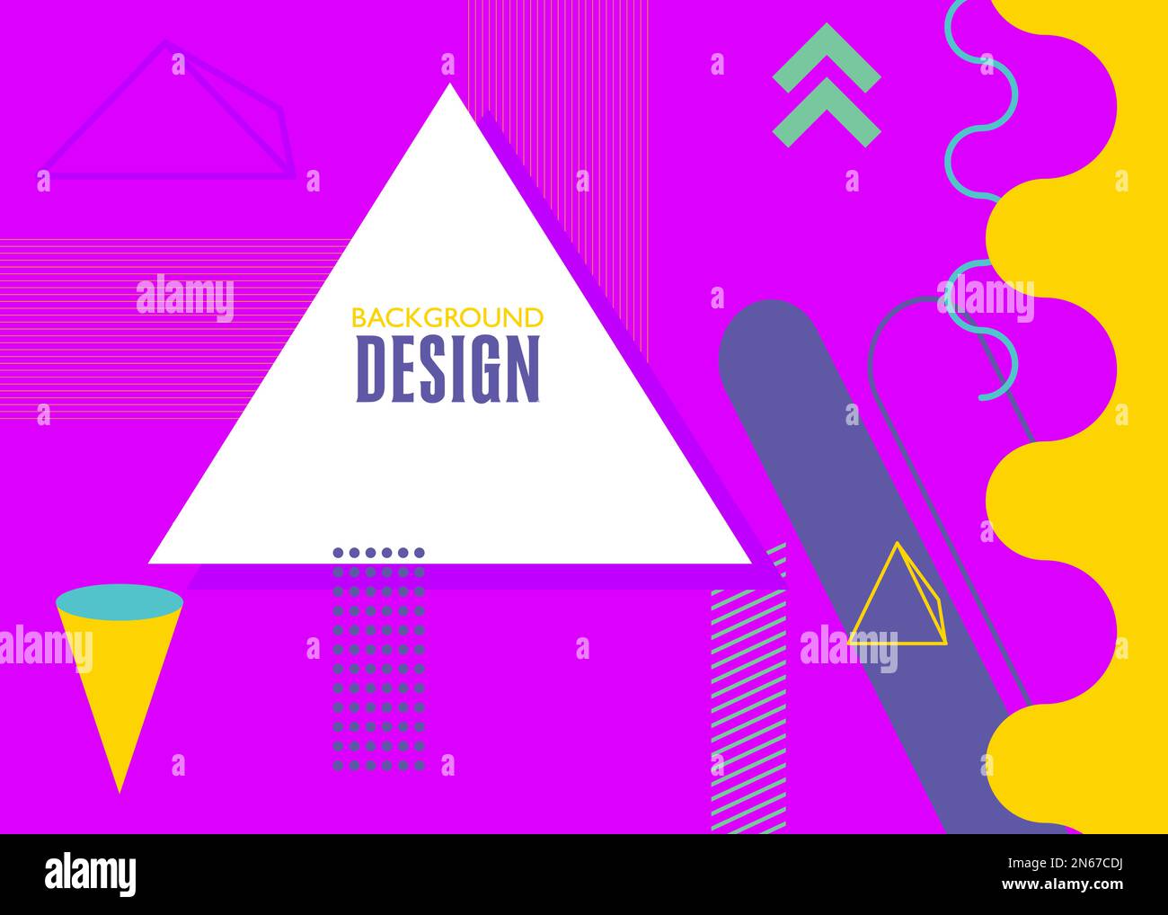 Cool geometrical graphic retro theme cover. Minimal geometric elements ...