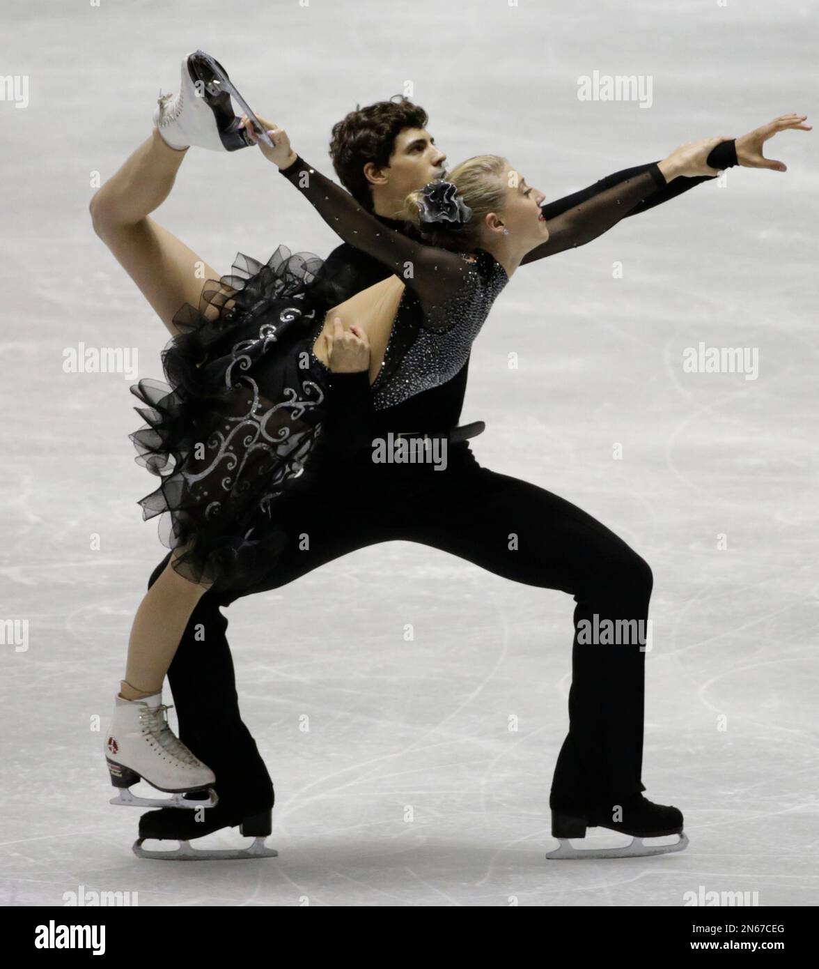 Piper Gilles and Paul Poirier of Canada perform during Ice Dance free ...
