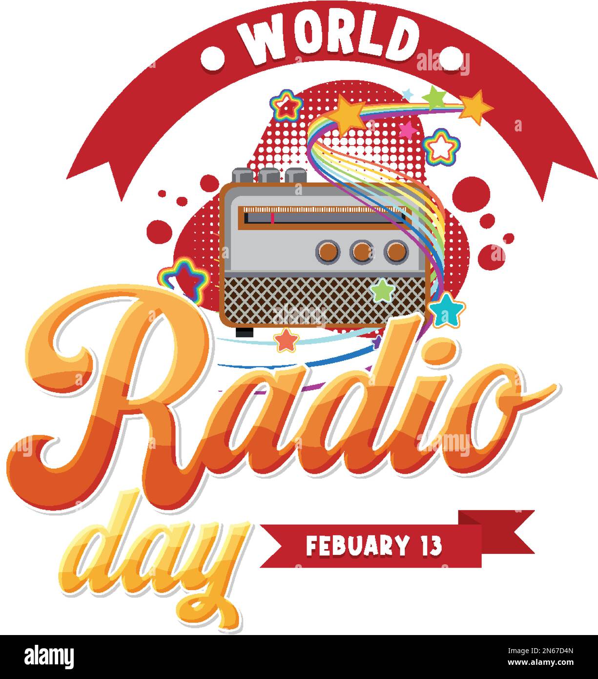 World Radio Day Banner illustration Stock Vector Image & Art - Alamy
