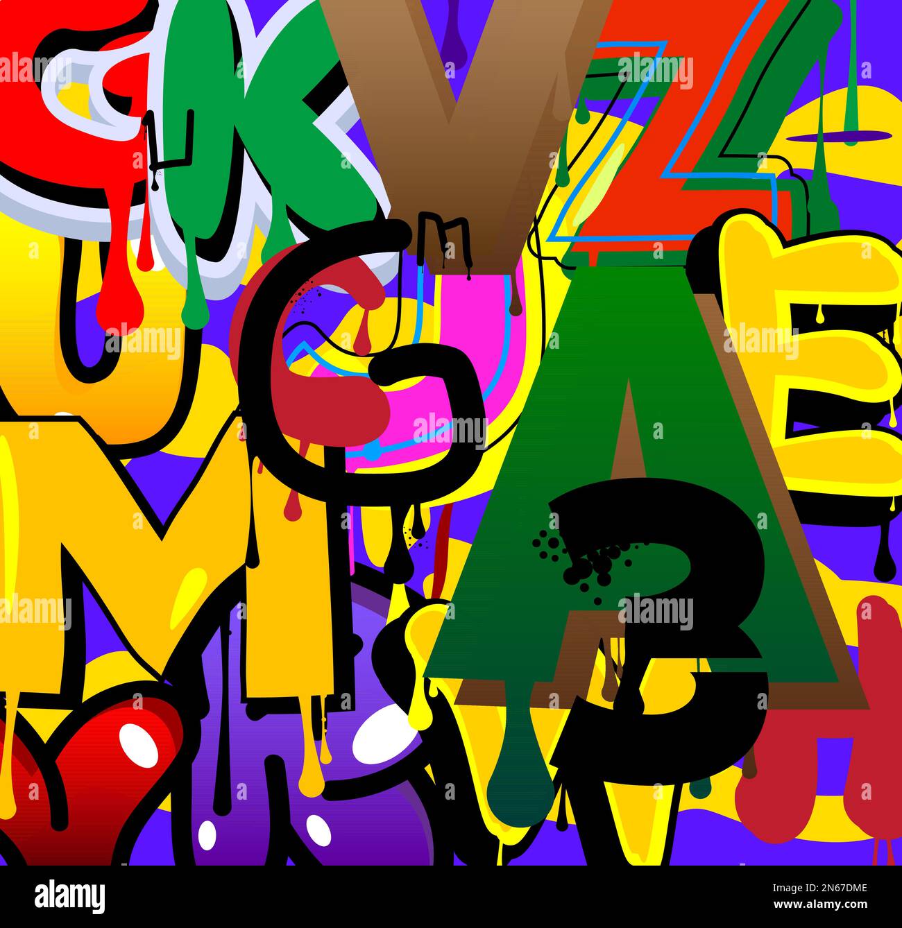 Graffiti background wallpaper with gradient geometric abstract modern ...