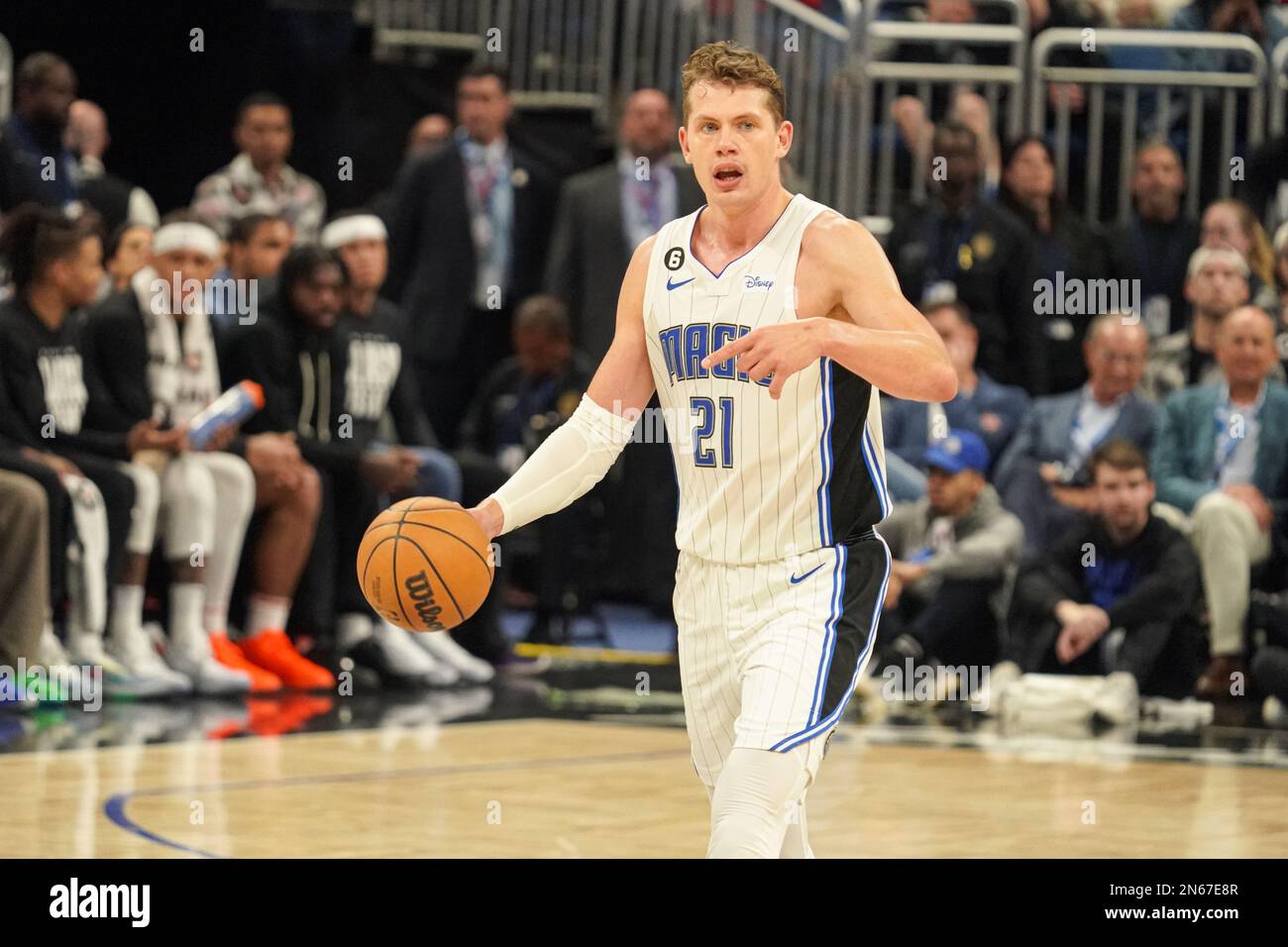 Orlando, Florida, USA, February 9, 2023, Orlando Magic center Moritz ...