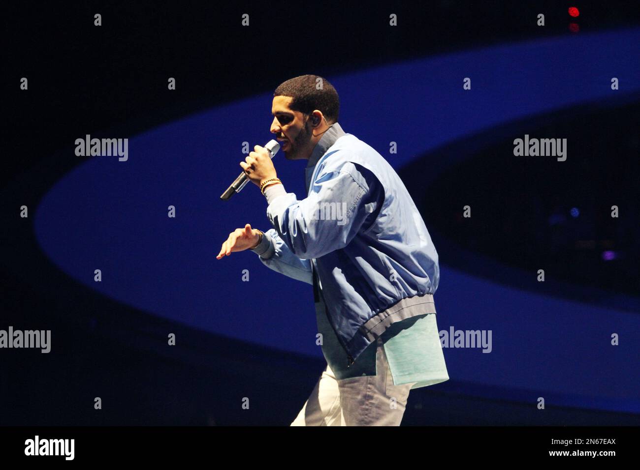 Aubrey Drake Graham aka Drake performing at Philips Arena on Thursday ...