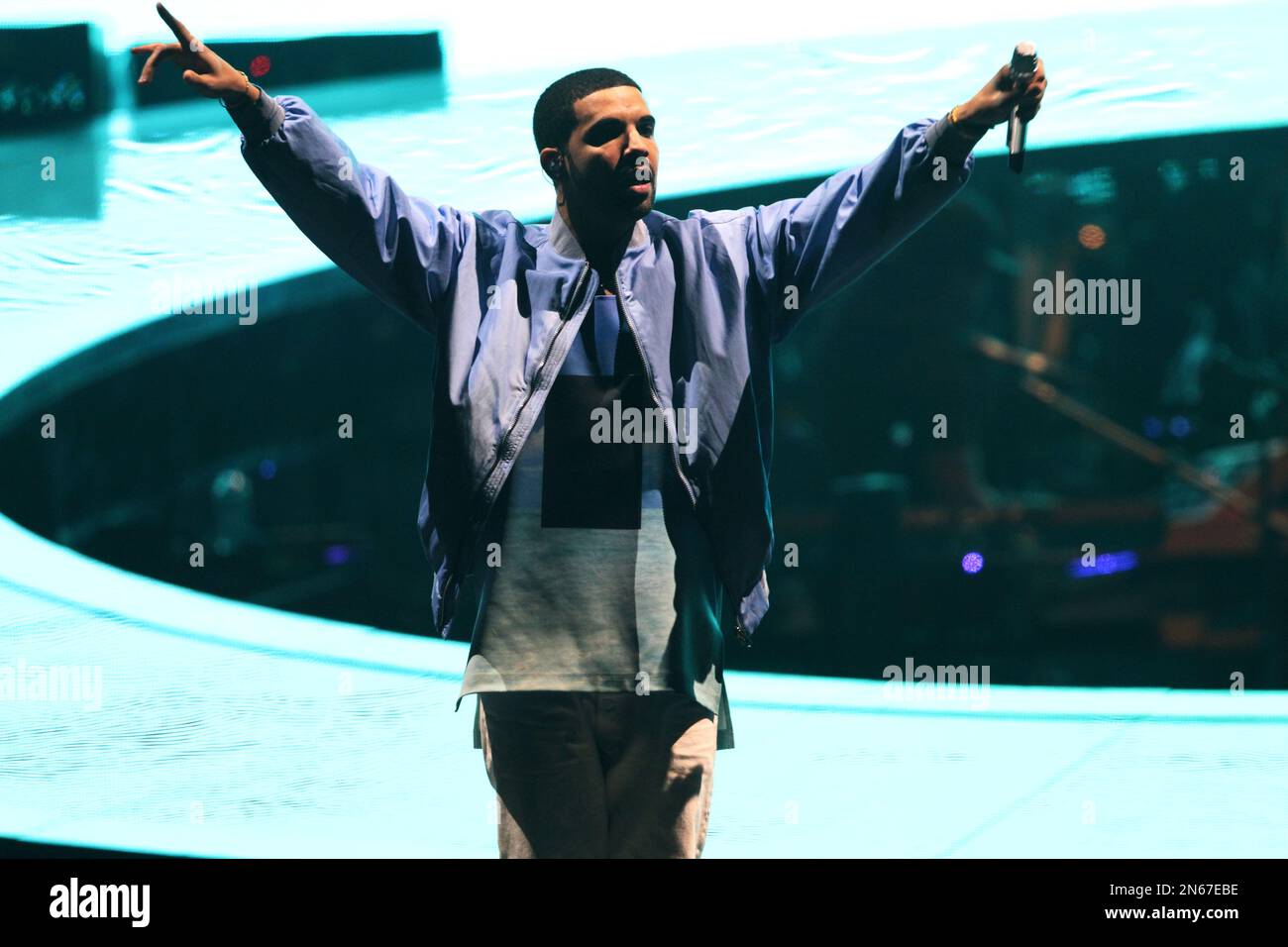 Aubrey Drake Graham aka Drake performing at Philips Arena on Thursday ...