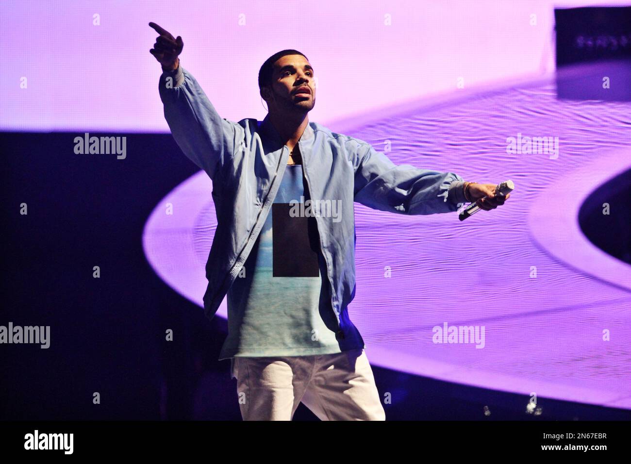 Aubrey Drake Graham aka Drake performing at Philips Arena on Thursday ...