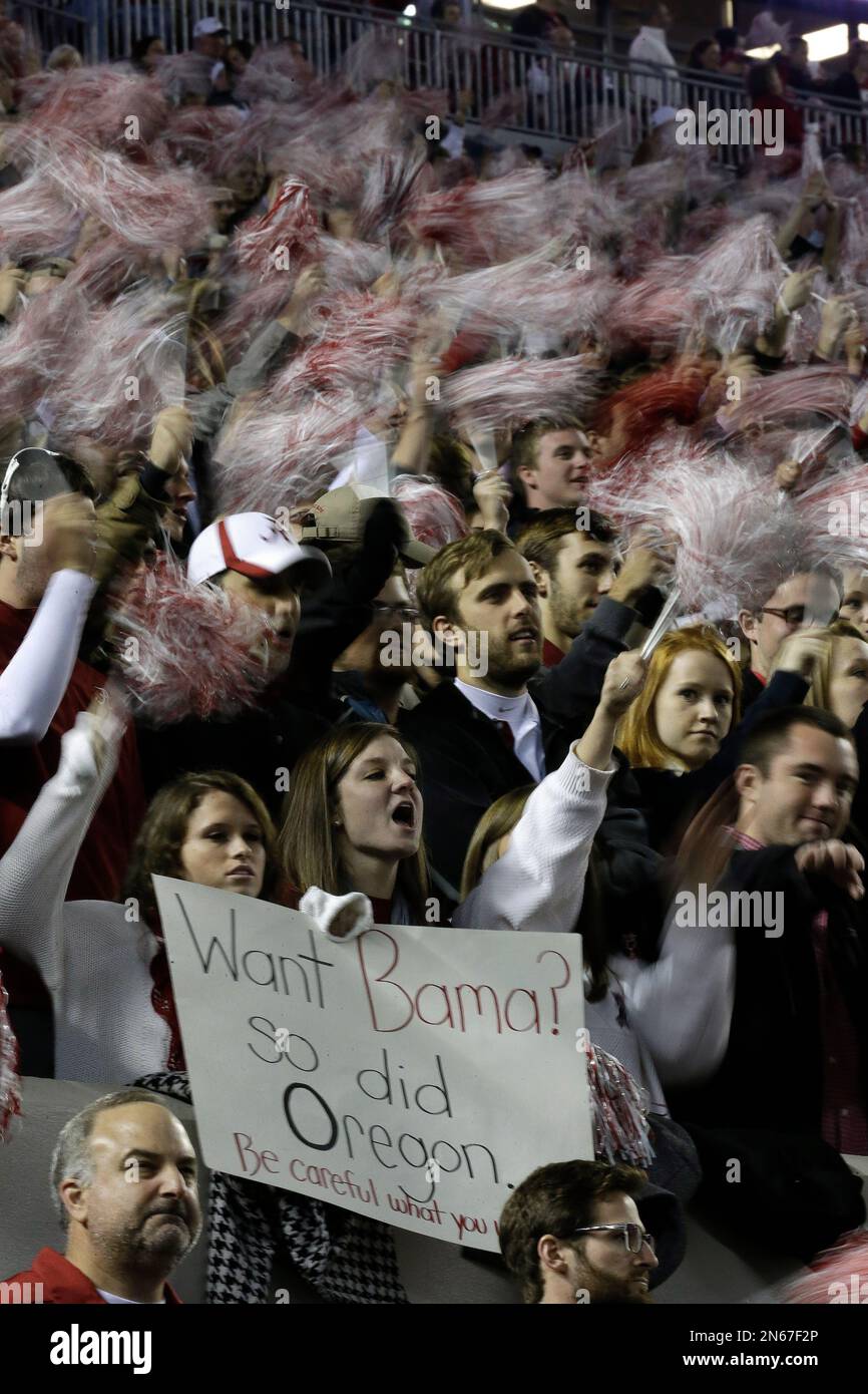 Alabama fans cheer before the first half of an NCAA college football ...