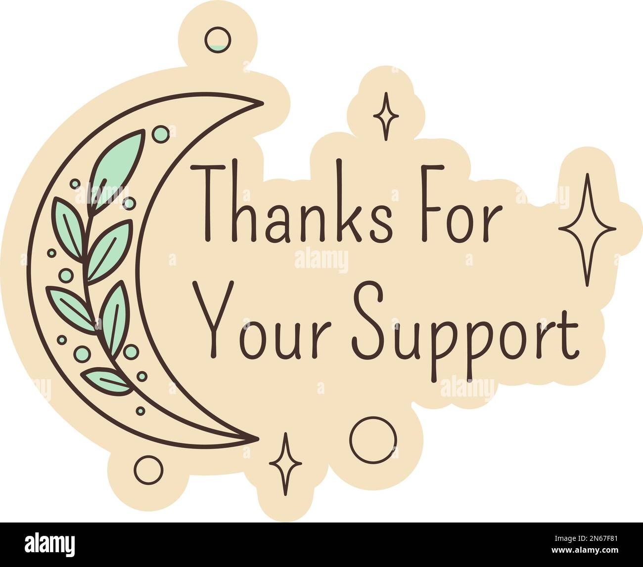 Thank you for support, client appreciation banner Stock Vector Image ...