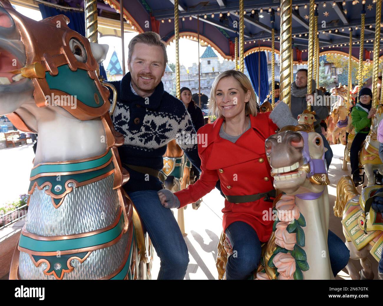 IMAGE DISTRIBUTED FOR DISNEYLAND PARIS - James Midgley and Jenni ...