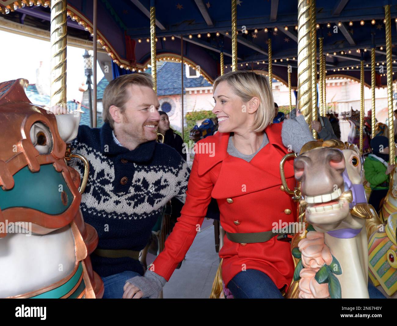James Midgley and Jenni Falconer enjoy the attractions and Enchanted ...