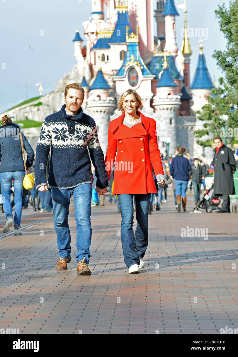 James Midgley and Jenni Falconer enjoy the Enchanted Christmas ...