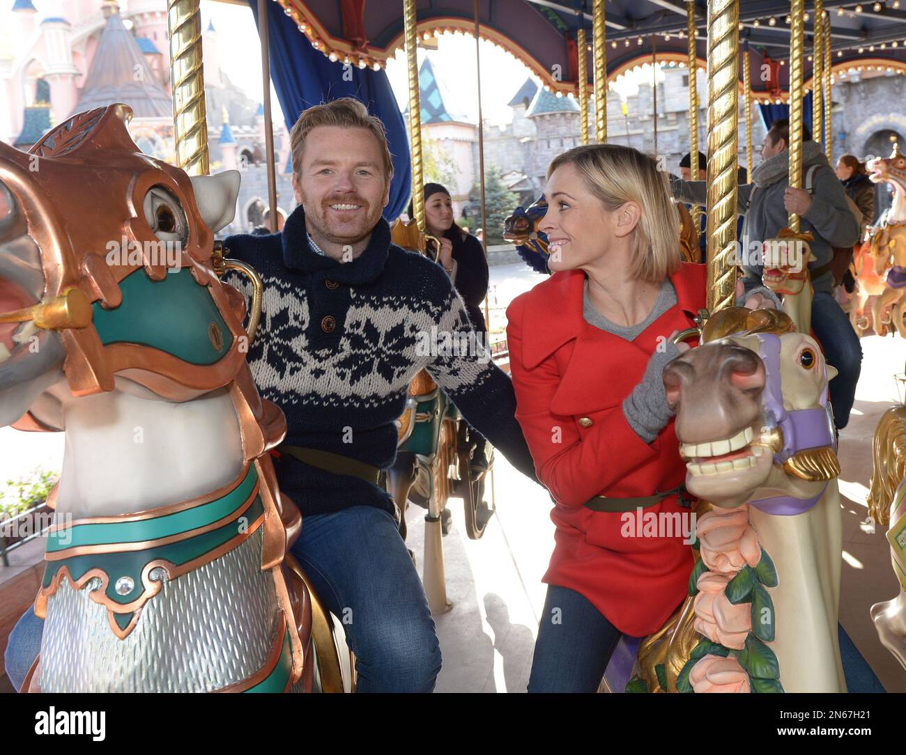 James Midgley and Jenni Falconer enjoy the attractions and Enchanted ...