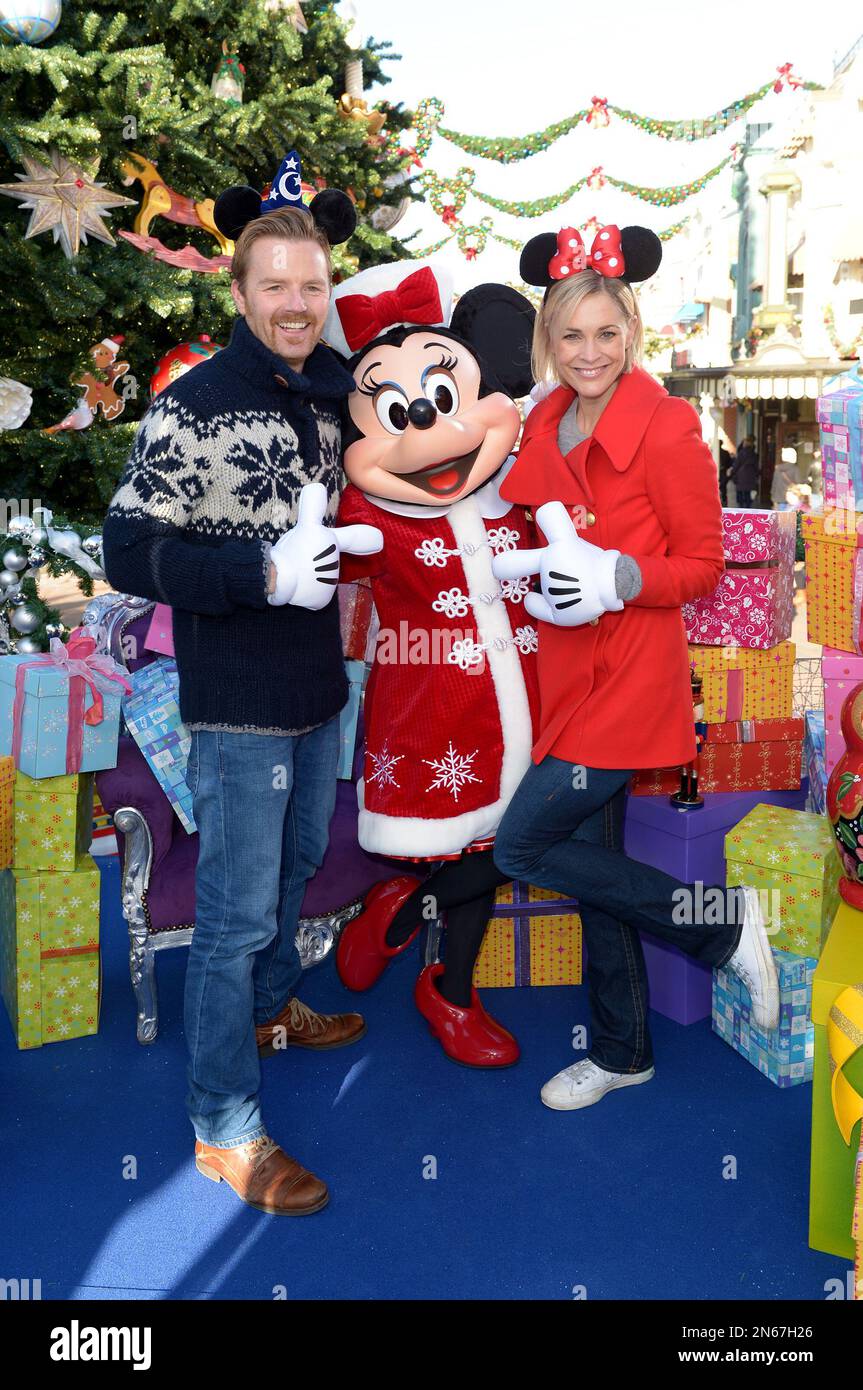 James Midgley and Jenni Falconer join Minnie Mouse to celebrate ...