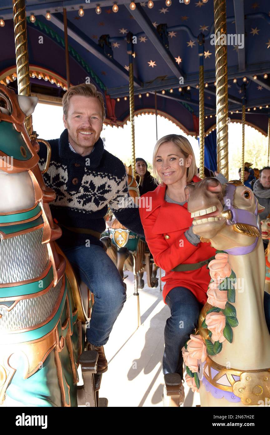 James Midgley and Jenni Falconer enjoy the attractions and Enchanted ...
