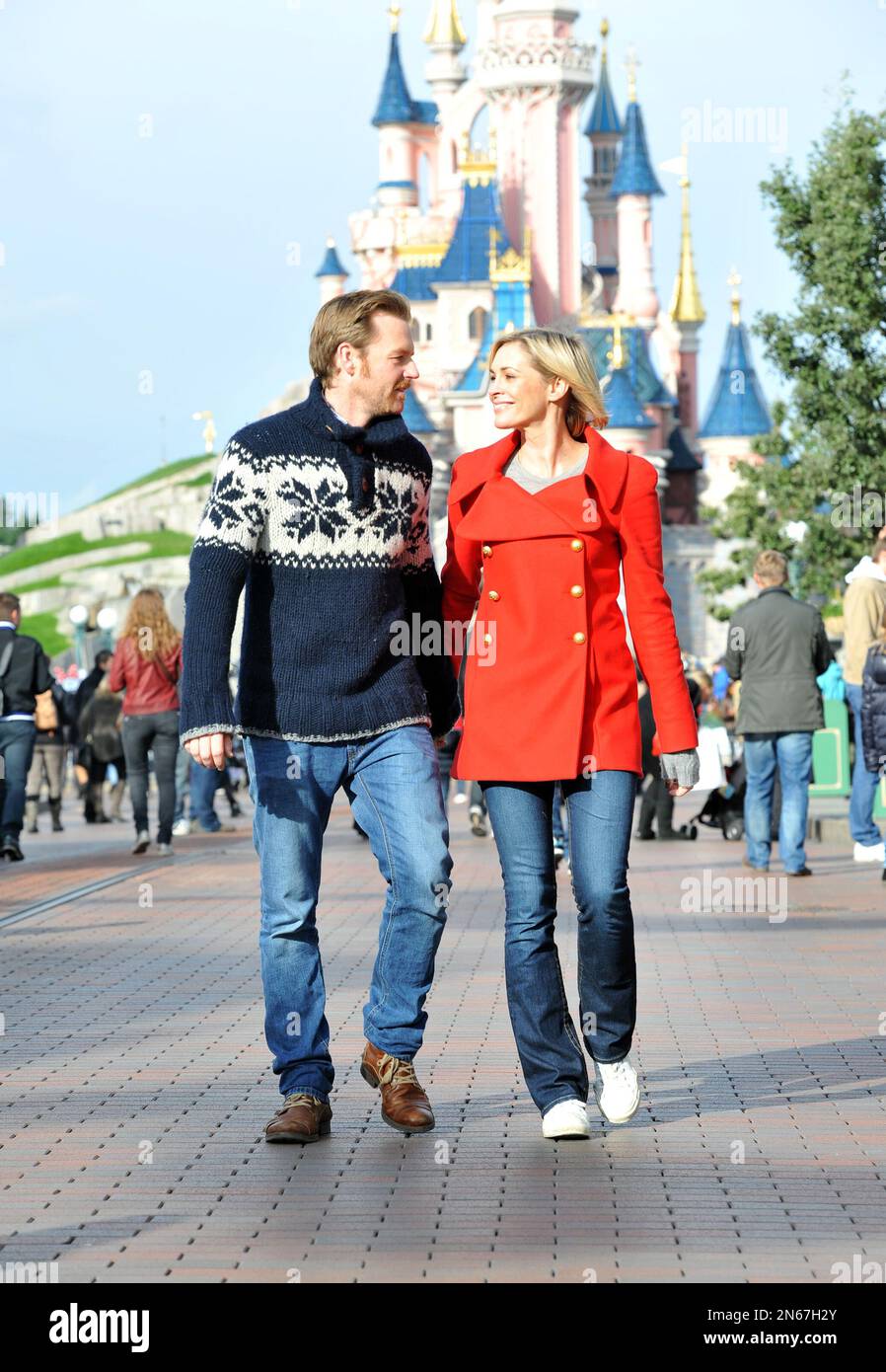 James Midgley and Jenni Falconer enjoy the Enchanted Christmas ...
