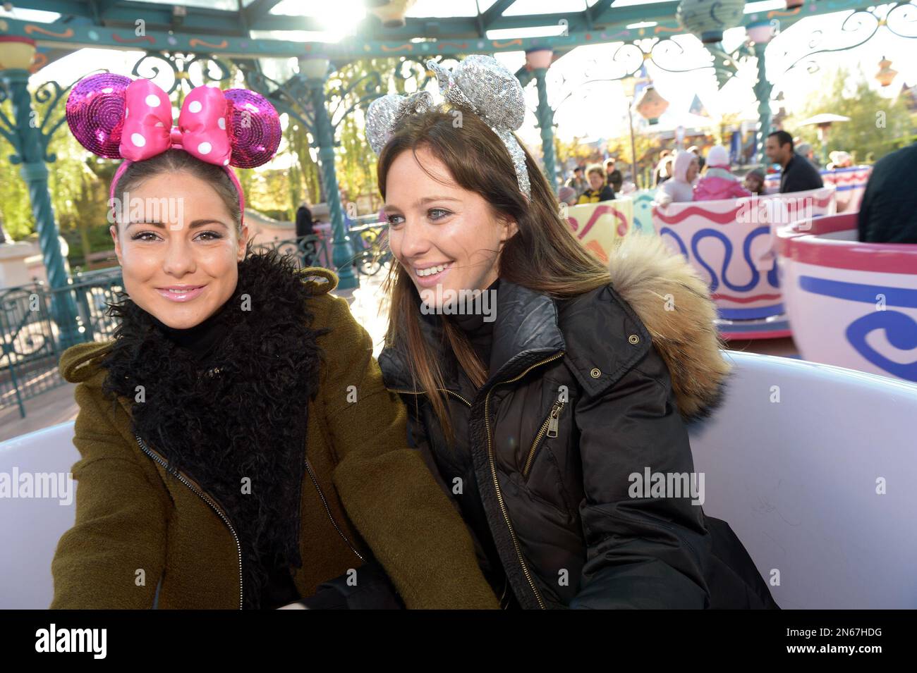 Louise Thompson and friend Lotty Bennett enjoy all the attractions and ...