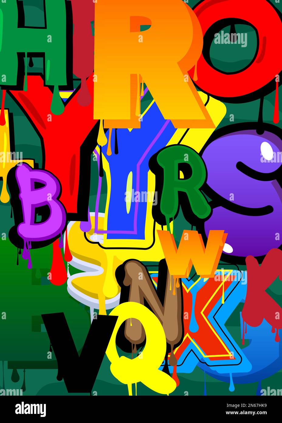 Graffiti background wallpaper with gradient geometric abstract modern ...