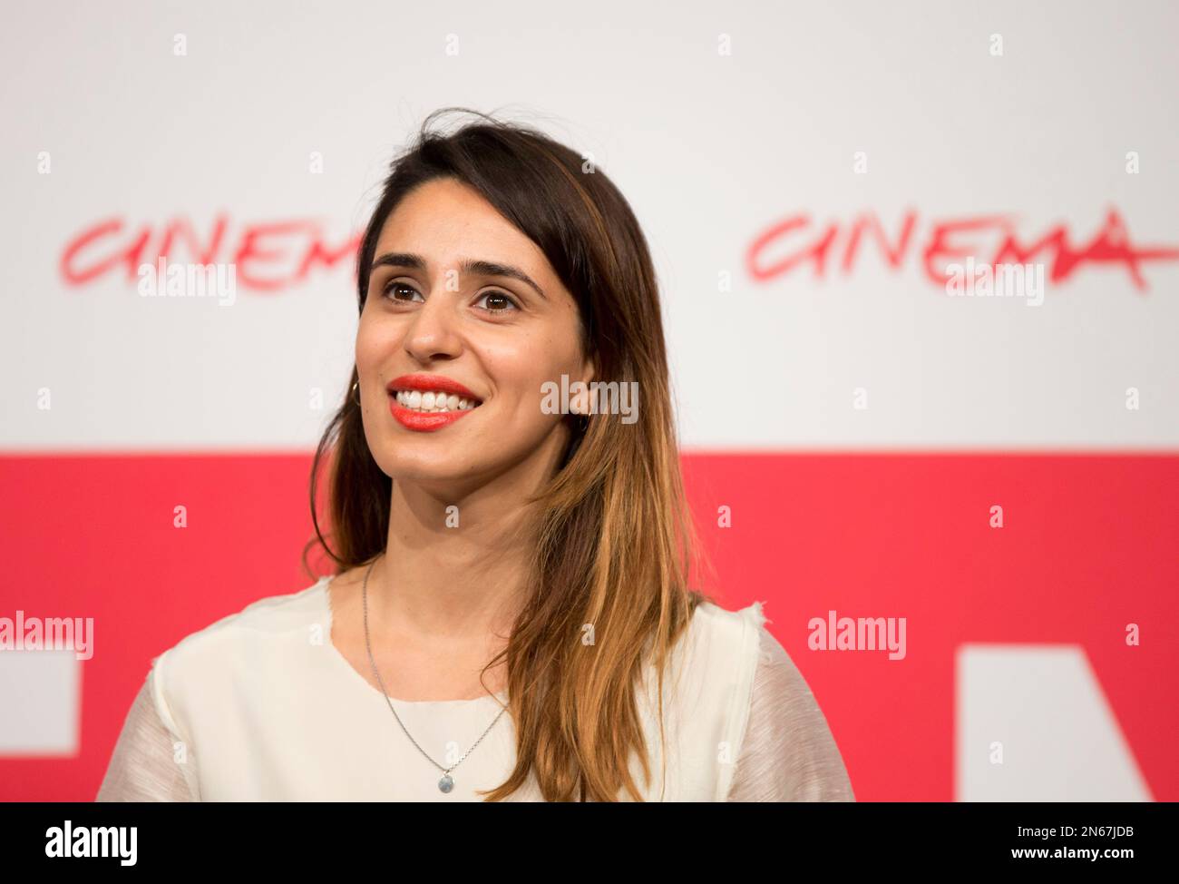 Actress Maryam Zaree poses during a photo call for the movie 'Ben o ...
