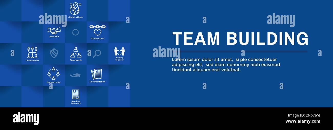 Teambuilding, Teamwork, and Connectivity Icon Set with Stick Figures ...