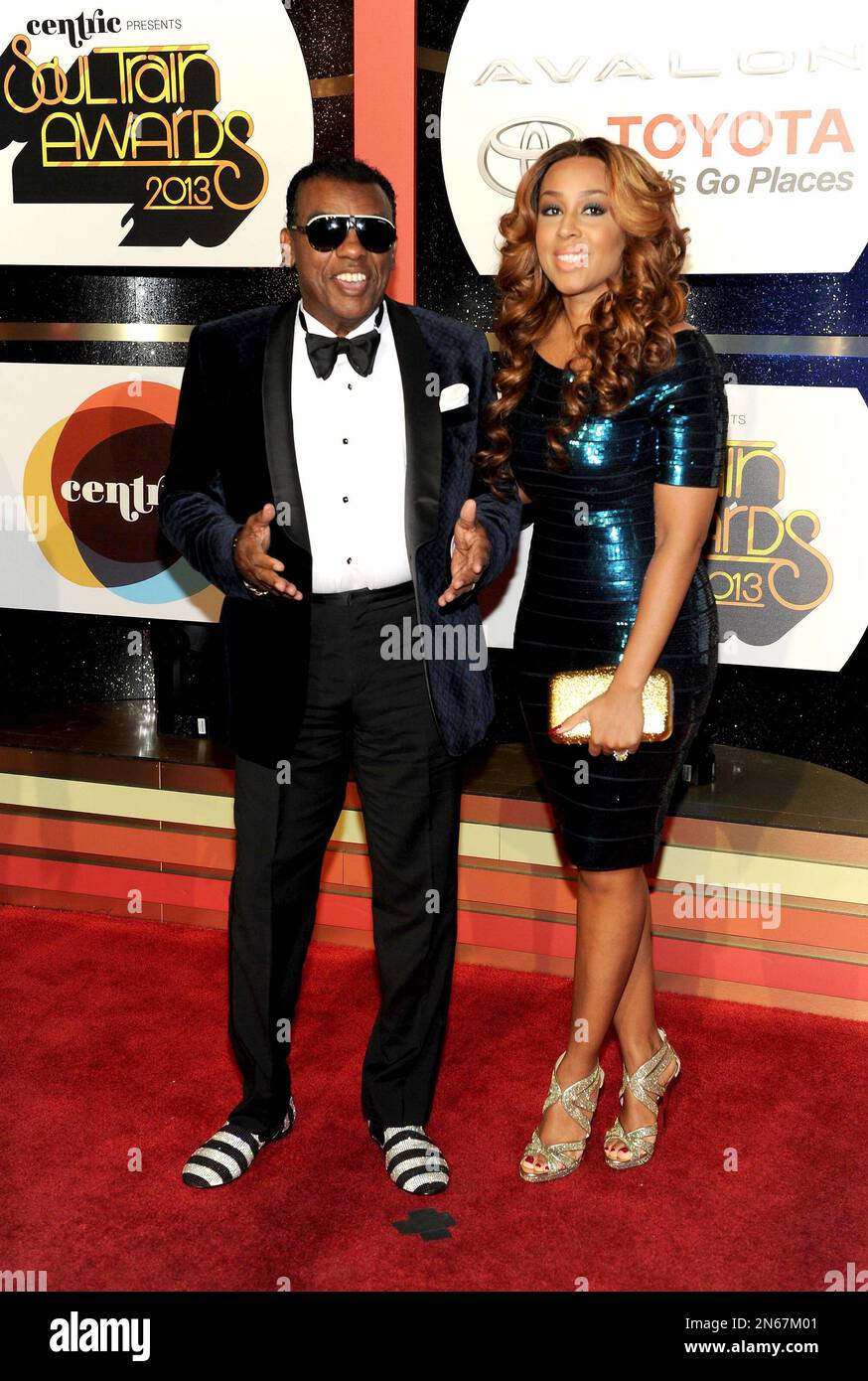 Producer Ronald Isley, left, and Kandy Johnson Isley arrive at the 2013 ...