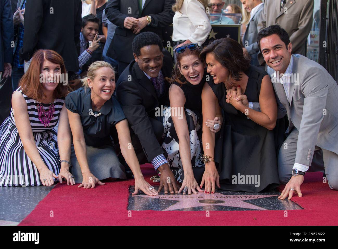 From left, actors Kate Flannery, Maria Bello, Blair Underwood, Debra ...