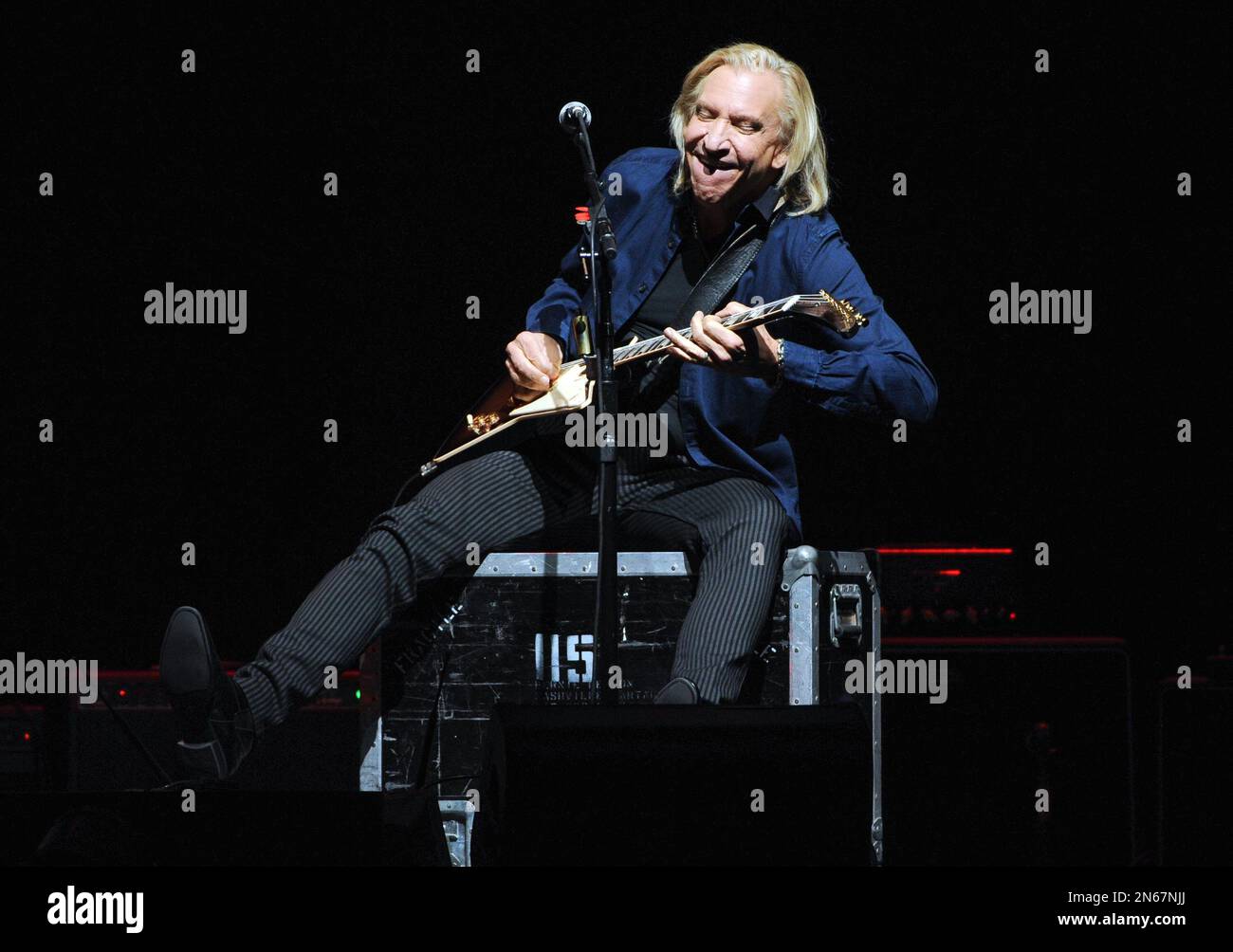 Musician Joe Walsh of the Eagles performs at Madison Square Garden on ...