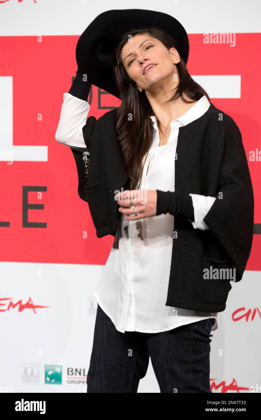Singer Elisa poses during the photo call of the film "L'ultima ruota ...