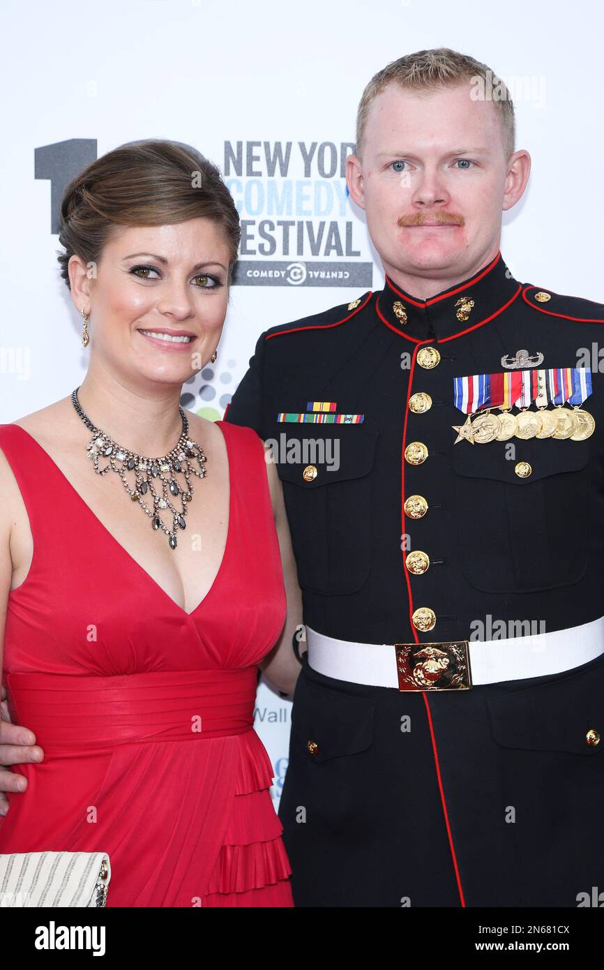 Marine Staff Sergeant Daniel Ridgeway, right, and his wife Jenna ...