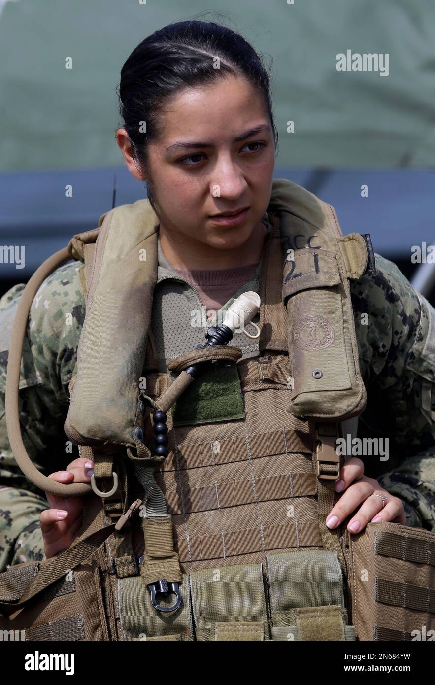 In this Aug. 13, 2013, photo, U.S. Navy Master-at-Arms Third Class Anna ...
