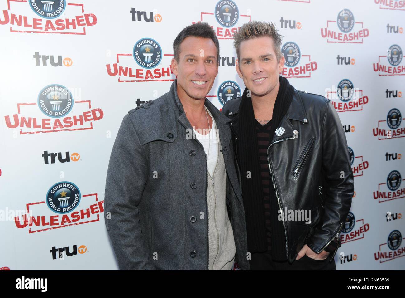 Dan Cortese and Mark McGrath are seen at the truTV & GUINNESS WORLD ...