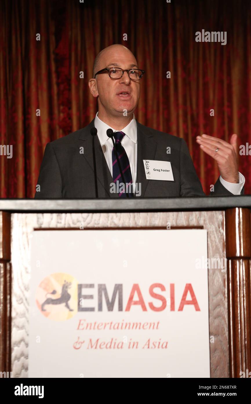 Greg Foster, CEO Imax speaks during the 2013 Asia Society U.S.-China ...