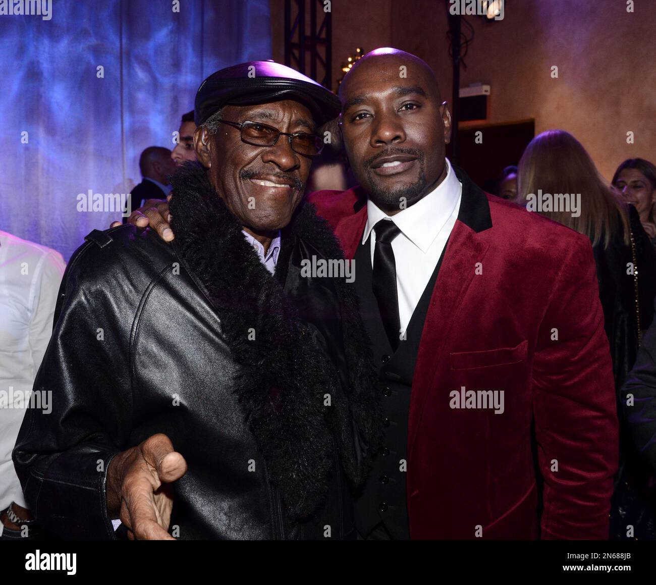 Actor Morris Chestnut, right, and his father Maurice attend the after ...