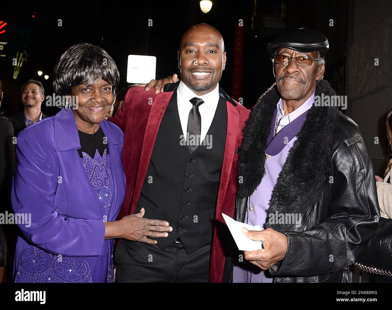 From left to right, Shirley Chestnut, actor Morris Chestnut and Morris ...