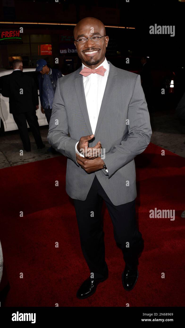 Actor Taye Diggs arrives on the red carpet for the world premiere of ...