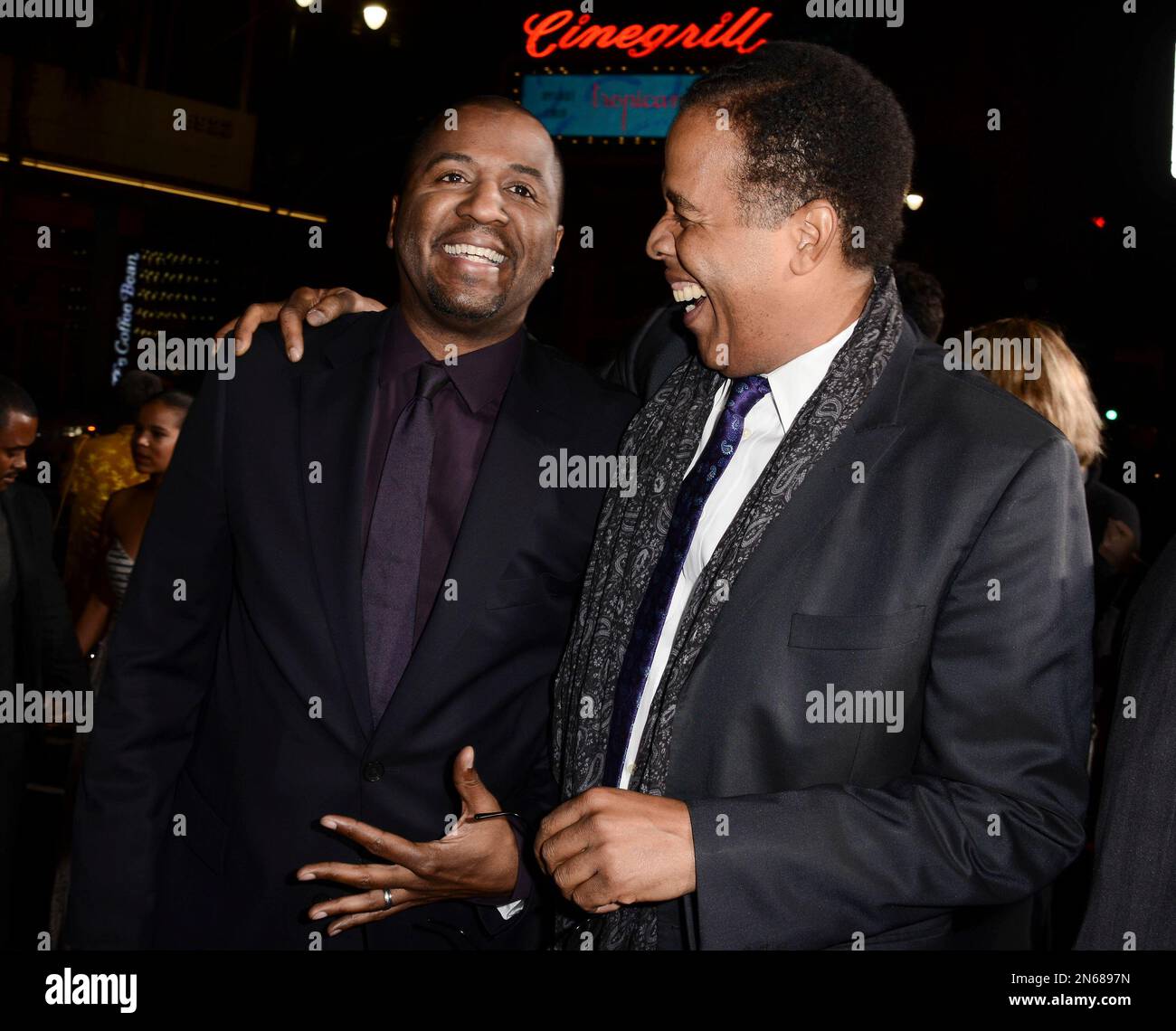 Director and writer Malcolm D. Lee, left, and musician Stanley Clarke ...