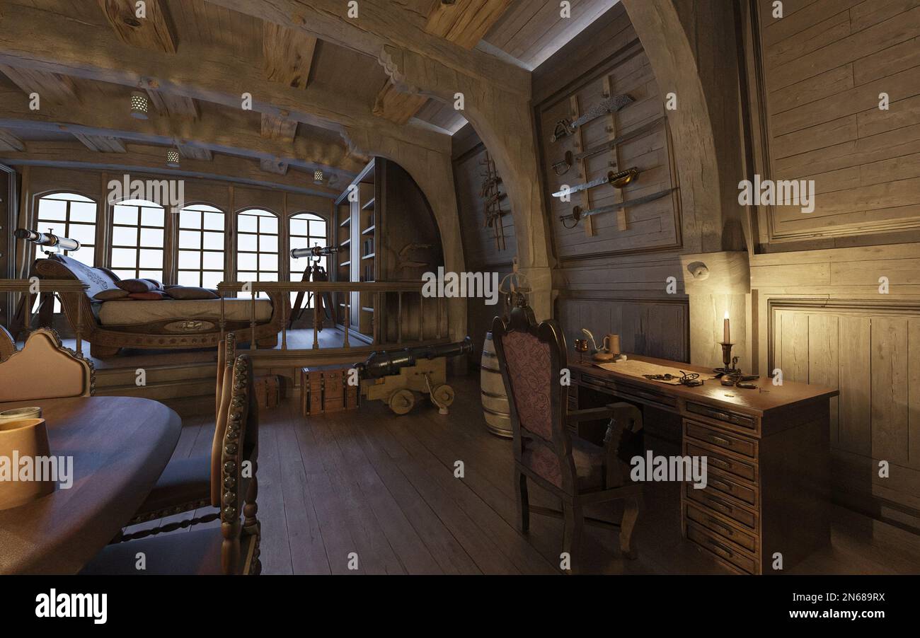Pirate Ship Interior Layout