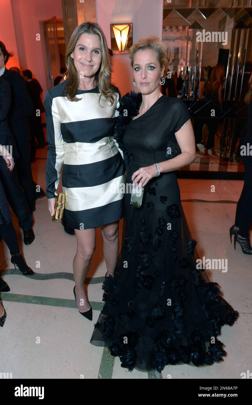 Aerin Lauder and Gillian Anderson attend Harper's Bazaar Women of the ...